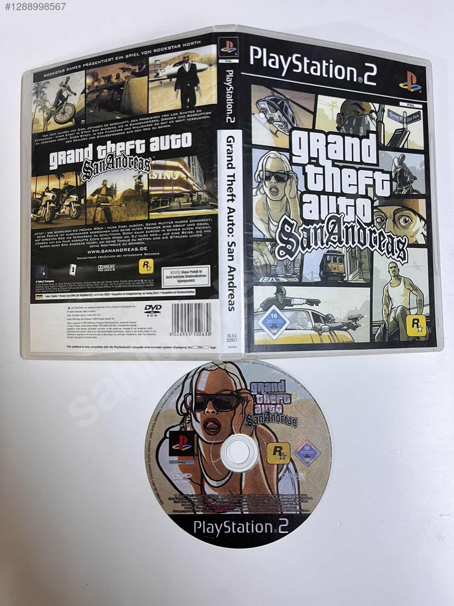 Gta San Andreas Playstation 2 sahibinden.comda - 1288998567